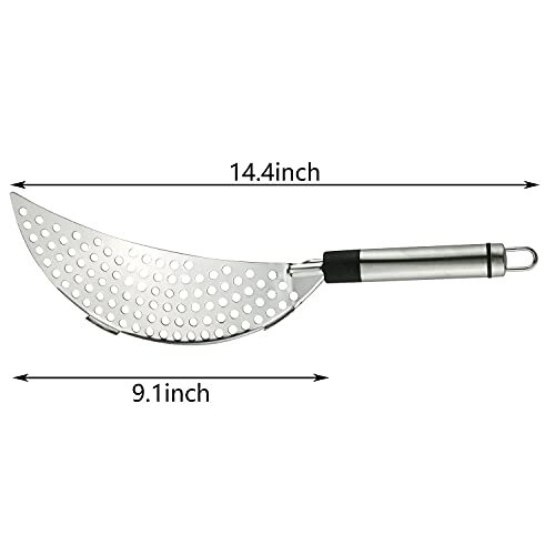 Stainless Steel Handheld Pasta Strainer Insert Drainer for Pot Pan ...