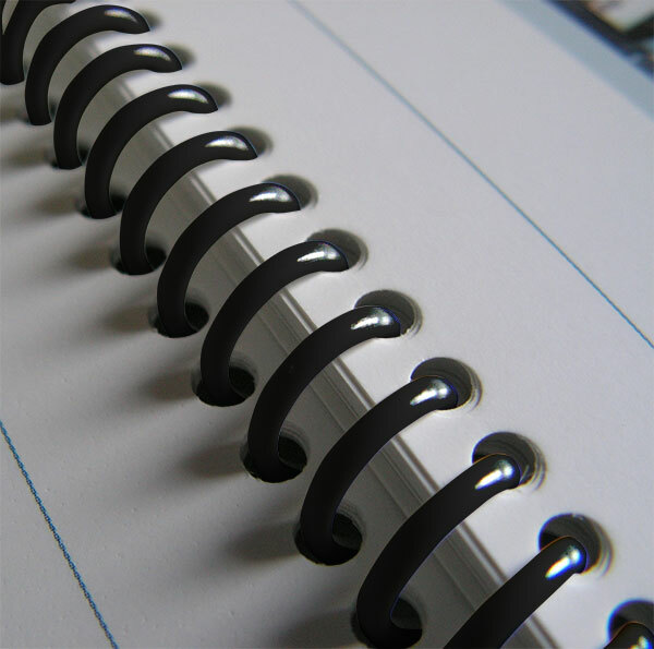 Premium Quality Black Plastic Coil Binding Supplies, 40mm, 12", 50 per ...