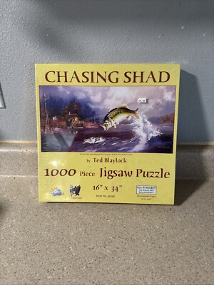 Chasing Shad Puzzle by Ted Blaylock 1,000 Pieces New Sealed | eBay