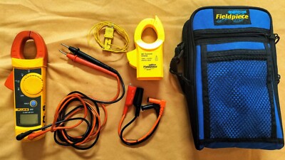 Fluke 322 Digital Clamp Meter Kit with Case, Genuine Fluke Leads and ...