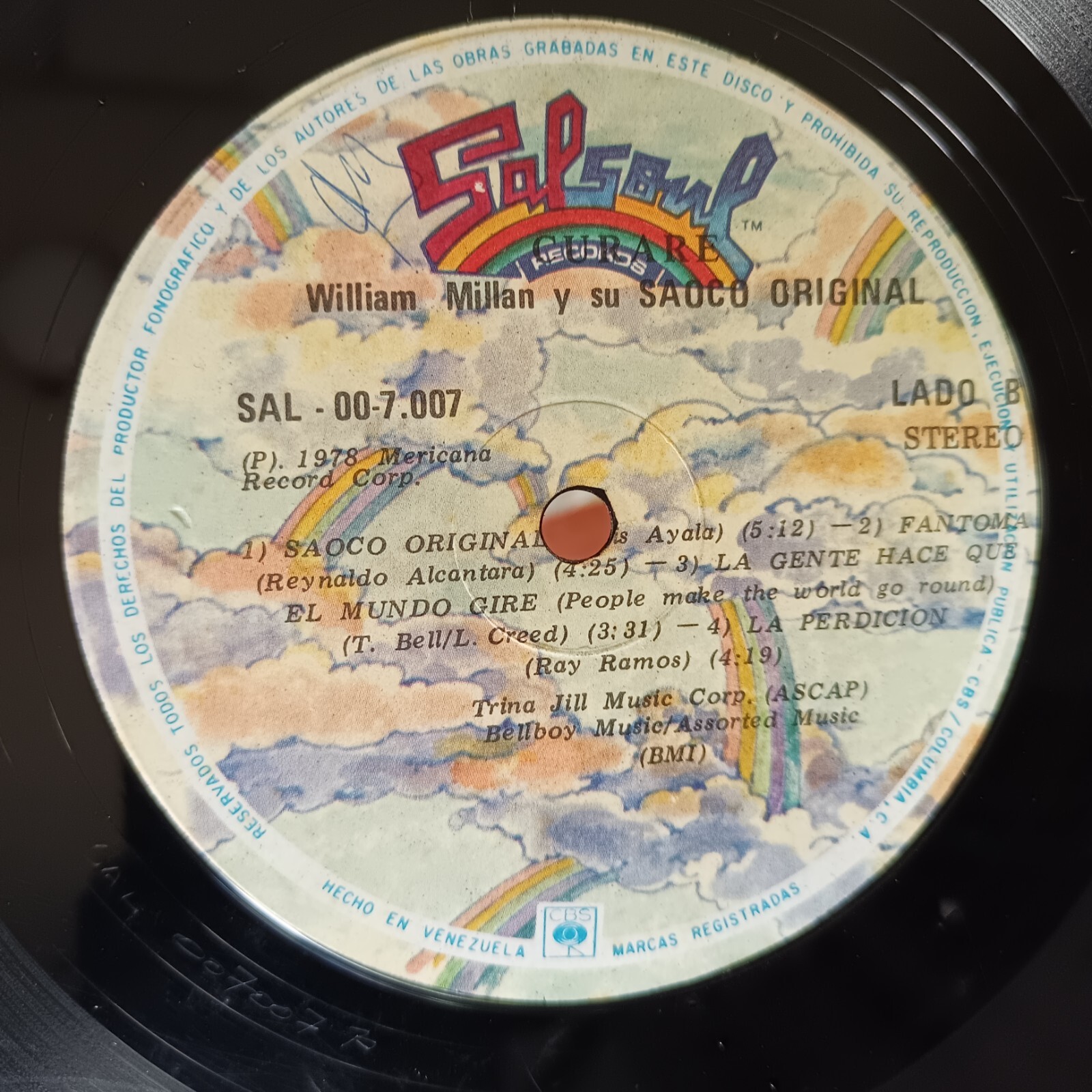William Millan Y Su Saoco Original - Curare [1978] Vinyl LP Latin Salsa ...