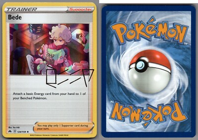 2023 Pokemon, Crown Zenith, #124/159 Bede, Holo Rare | eBay