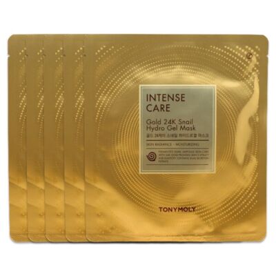 TONYMOLY Intense Care Gold 24K Snail Hydro Gel Mask 5pcs - Korean ...