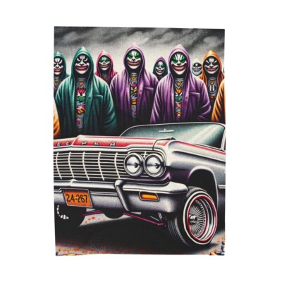 Velveteen Plush Blanket Chicano Cholo Art Cars Homie Gangster Decor ...