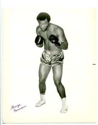 8x10-B&W-Still-George Edward Foreman-Boxer-Minister-Heavyweight ...
