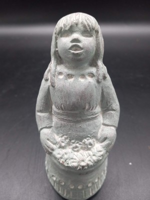 Isabel Bloom Angel Figure Signed Stone Singing Girl - Apron Holding ...