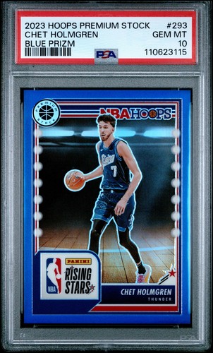 2023 PANINI HOOPS PREMIUM STOCK BLUE PRIZM #293 CHET HOLMGREN 80/120 ...