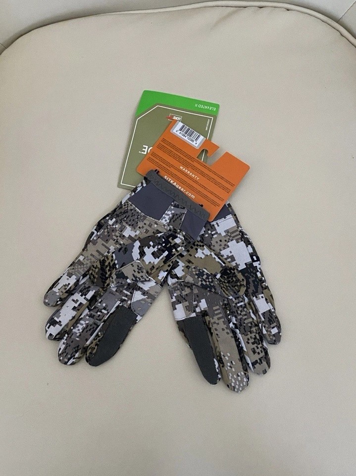New Sitka Gore Optifade Equinox camo Concealment Elevated II Gloves ...