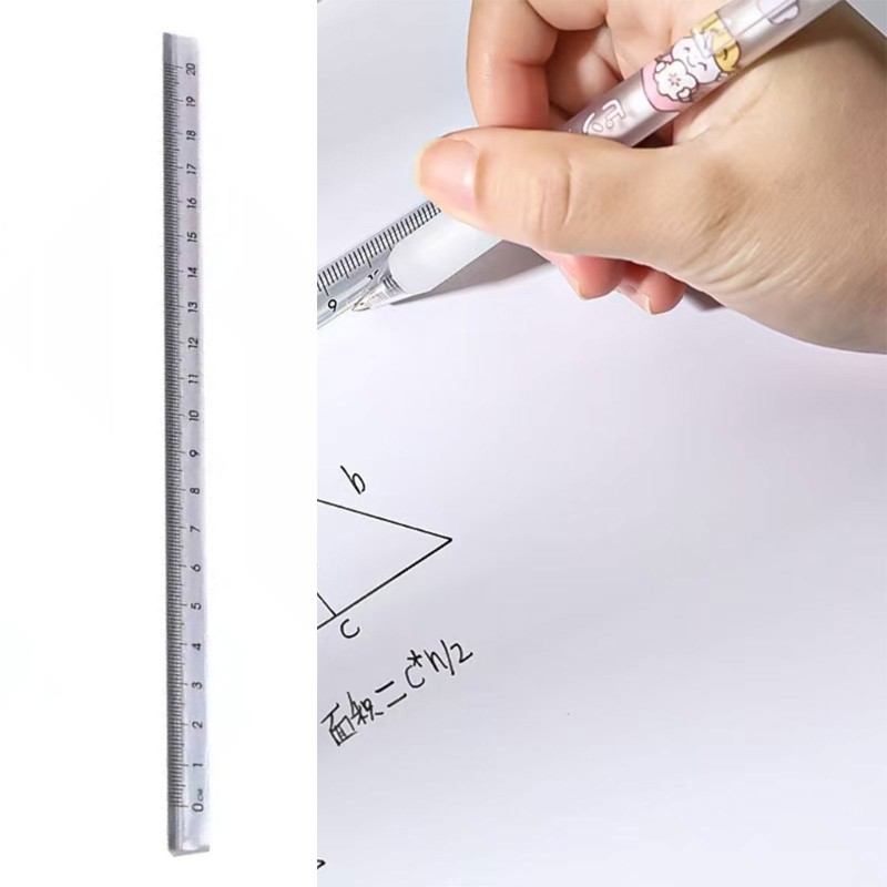 2Pcs Clear Triangular Rulers 15cm 20cm Measurement Tool for Technical ...