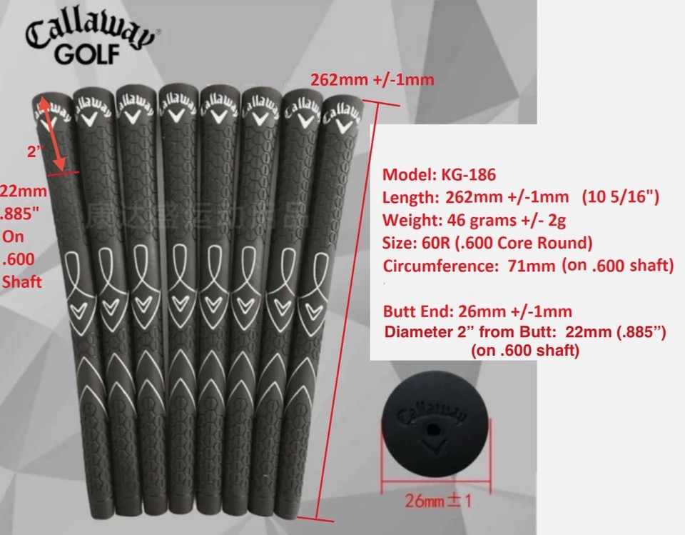 Callaway Golf Grips Original Design NEW (12 grip set) US based Shipping ...