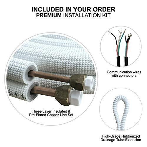 1.5 ton OLMO 16.5 SEER Ductless Mini Split Heat Pump Air Conditioner ...