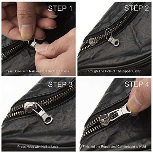 Small Zipper Pulls for Clothing, Perfect for Small Hole Zippers, 4pcs ...