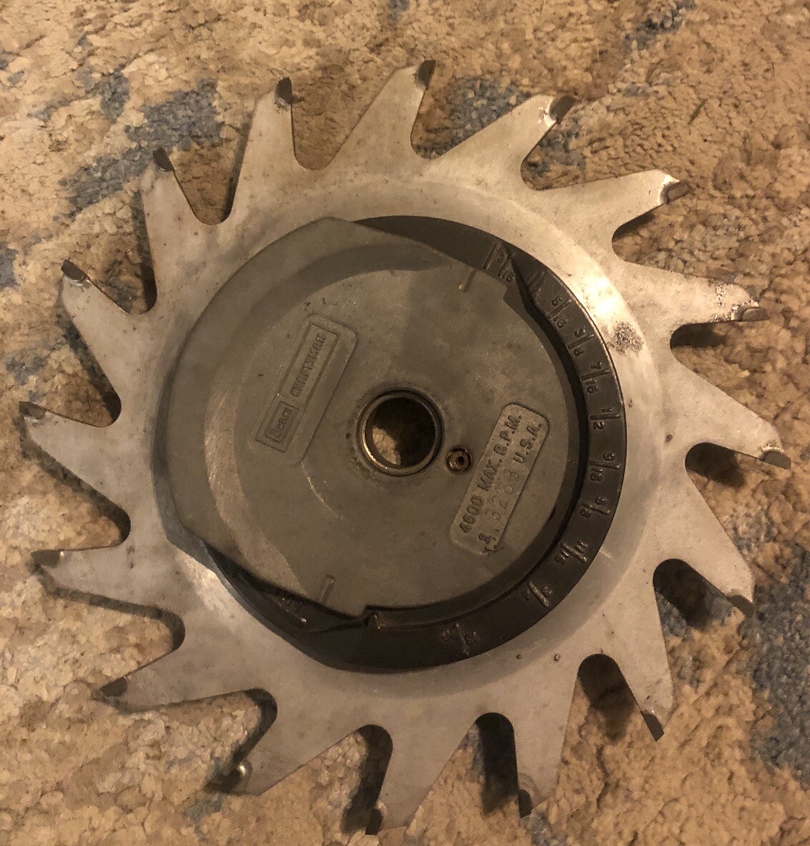 Sears Craftsman 9 3263 Carbide Tip 7" Adjustable Dado Blade 16 Tooth 3/ ...