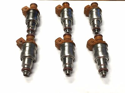 SET OF 6 FLOW SET SIEMENS FUEL INJECTOR 33007127 1991-1993 JEEP 4.0L L6 ...