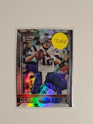 Tom Brady 2015 Topps Chrome Refractor #50 Patriots Football GOAT MVP | eBay