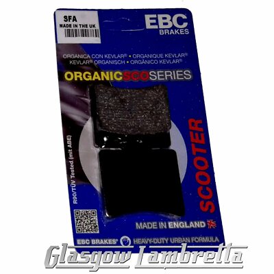 Scomadi TL 50 125 REAR DISC BRAKE PADS EBC Organic High Performance UK ...