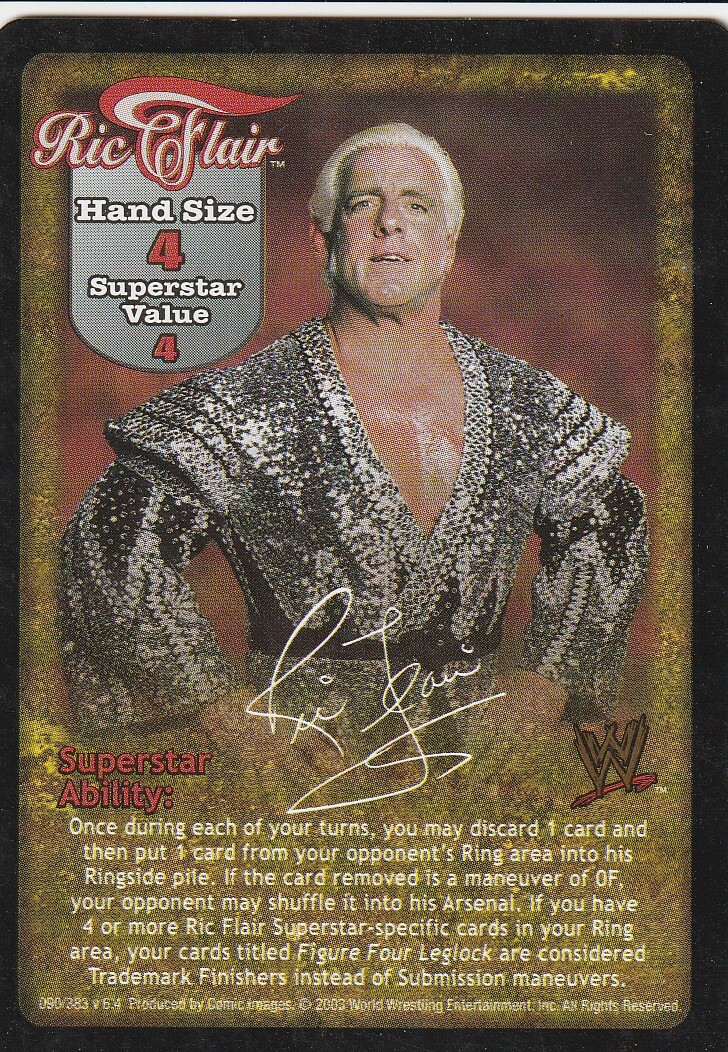 WWE: Ric Flair Superstar Card (SS2) for Ric Flair [Played] Raw Deal ...