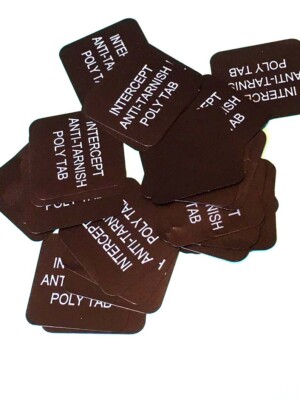 1000 Tabs, intercept Anti-Tarnish Poly Tabs 1X1 Inch new arrive | eBay
