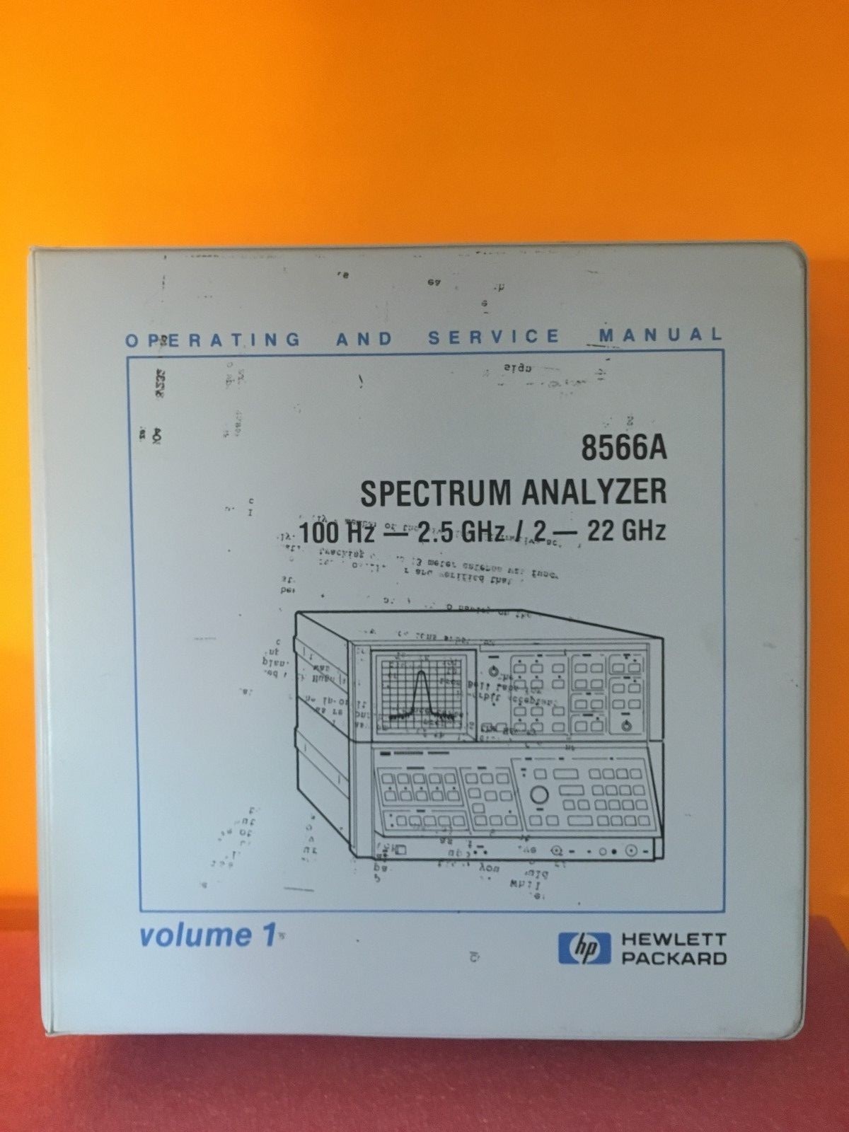 HP / Agilent 8566A Spectrum Analyzer 100 Hz - 2.5 GHz / 2 - 22 GHz ...