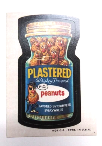 Wacky Packages, Plastered Peanuts Sticker | eBay
