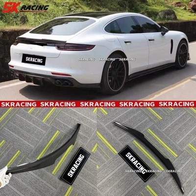 Real Carbon Fiber/Gloss Black Rear Spoiler Wing Fits Porsche Panamera ...