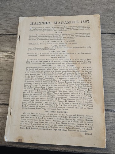 Harper's New Monthly Magazine Antique December 1886 | eBay