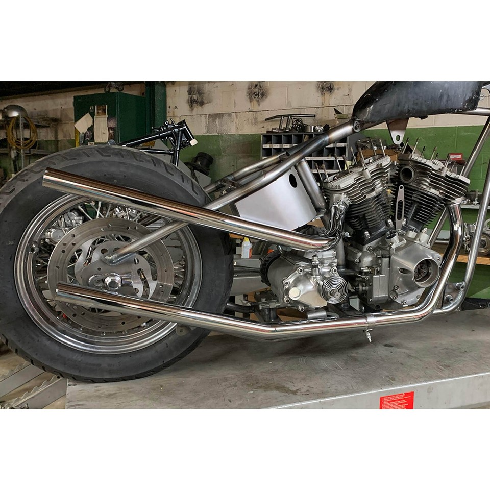 The Gasbox Upswept Exhaust Pipe Set for 1970-1984 Harley-Davidson ...