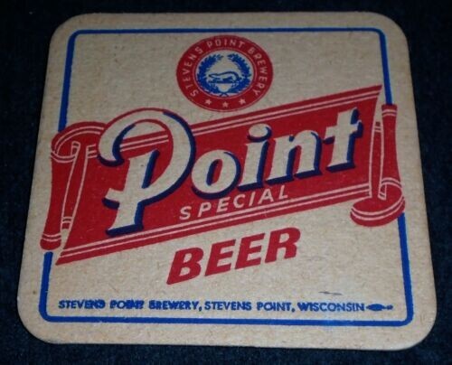 Nice 1960's Point Beer, Stevens Point Wisconsin Vintage Beer Coaster | eBay