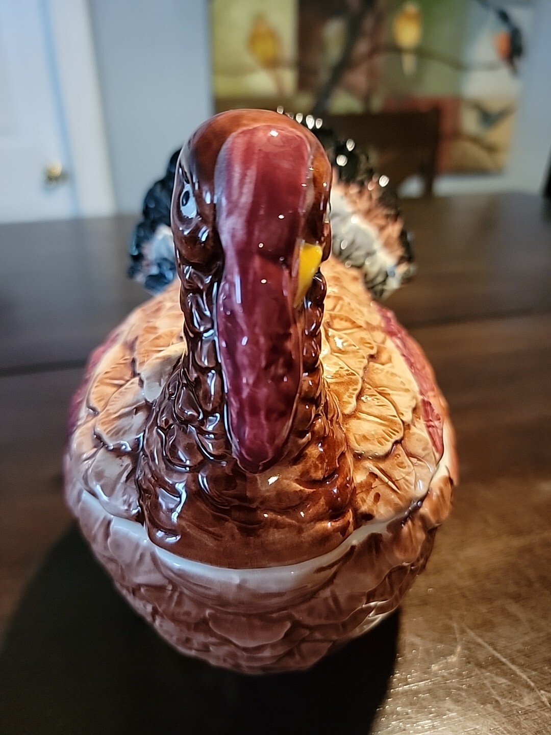 Vintage Figural Thanksgiving Turkey Soup Tureen Bowl Dish Decorative ...