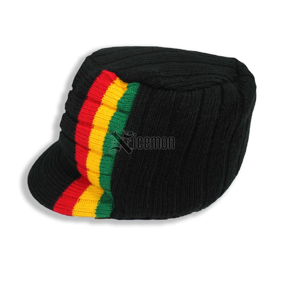 Roots Reggae Beanie Knit Cap Hat Kufi Rasta Surfer Hawaii Jamaica SMALL ...
