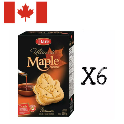 Dare Ultimate Maple Creme Cookies Real Maple Syrup - 6 Boxes Canadian ...