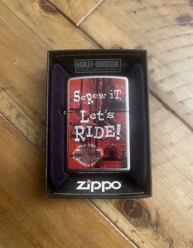 Zippo Harley Davidson Screw It Let's Ride! 28617 | eBay
