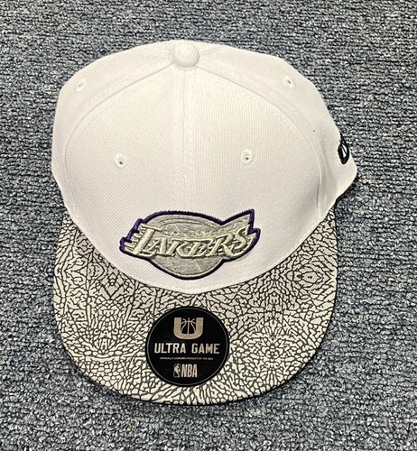 New White Ultra Game Los Angeles Lakers Adjustable SnapBack With ...