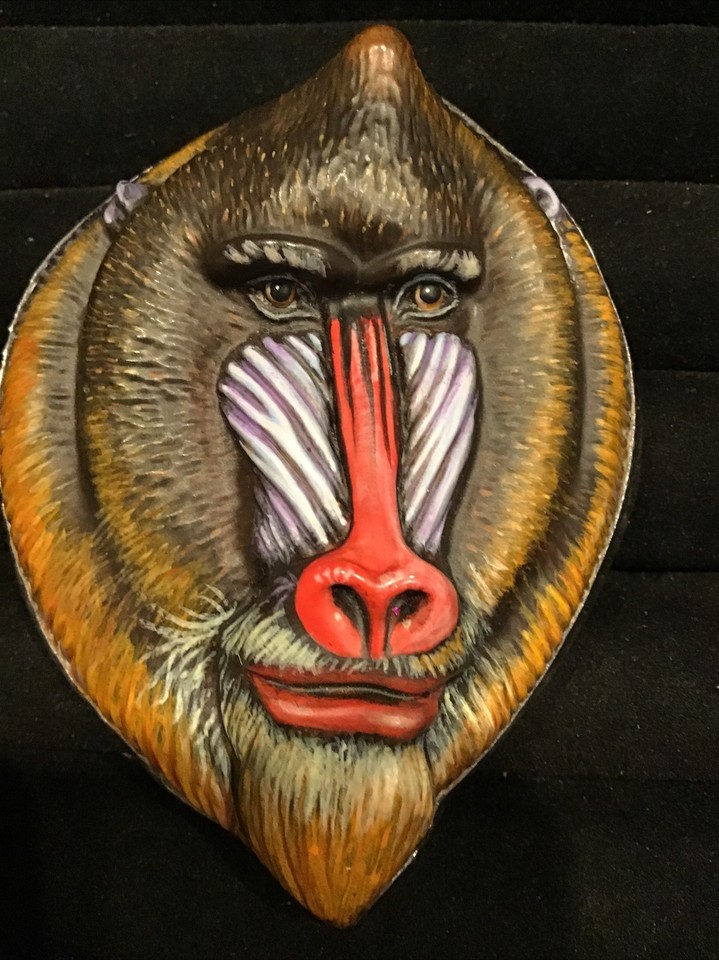 SERGIO BUSTAMANTE Sterling Silver BABOON Monkey BROOCH PIN PENDANT ...