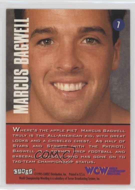 1995 CARDZ WCW Main Event Marcus Buff Bagwell #7 Rookie RC | eBay