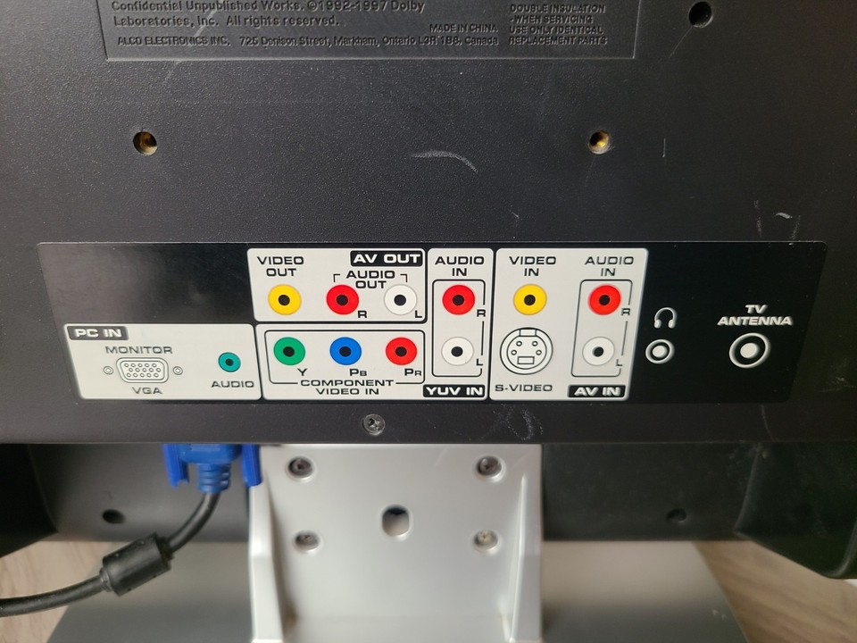 TRUTECH 19inch TV DVD PC MONITOR PLV31199S1 No Remote Gaming Retro ...