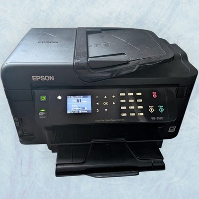 Epson Workforce WF-3520 Wireless Inkjet Printer + Ink Cartridge Bundle ...