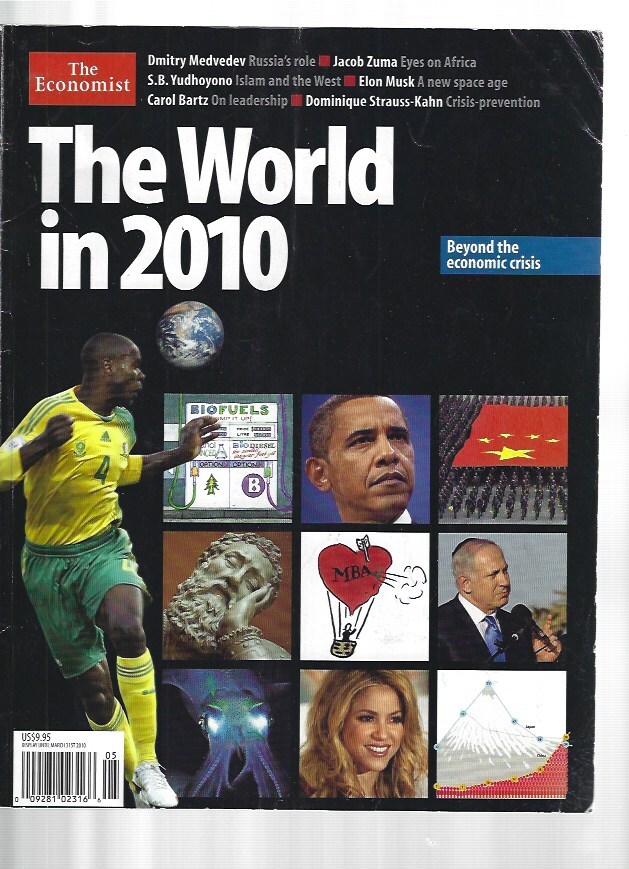 The Economist Magazine Special Issue The World in 2010 Obama Usain Bolt ...