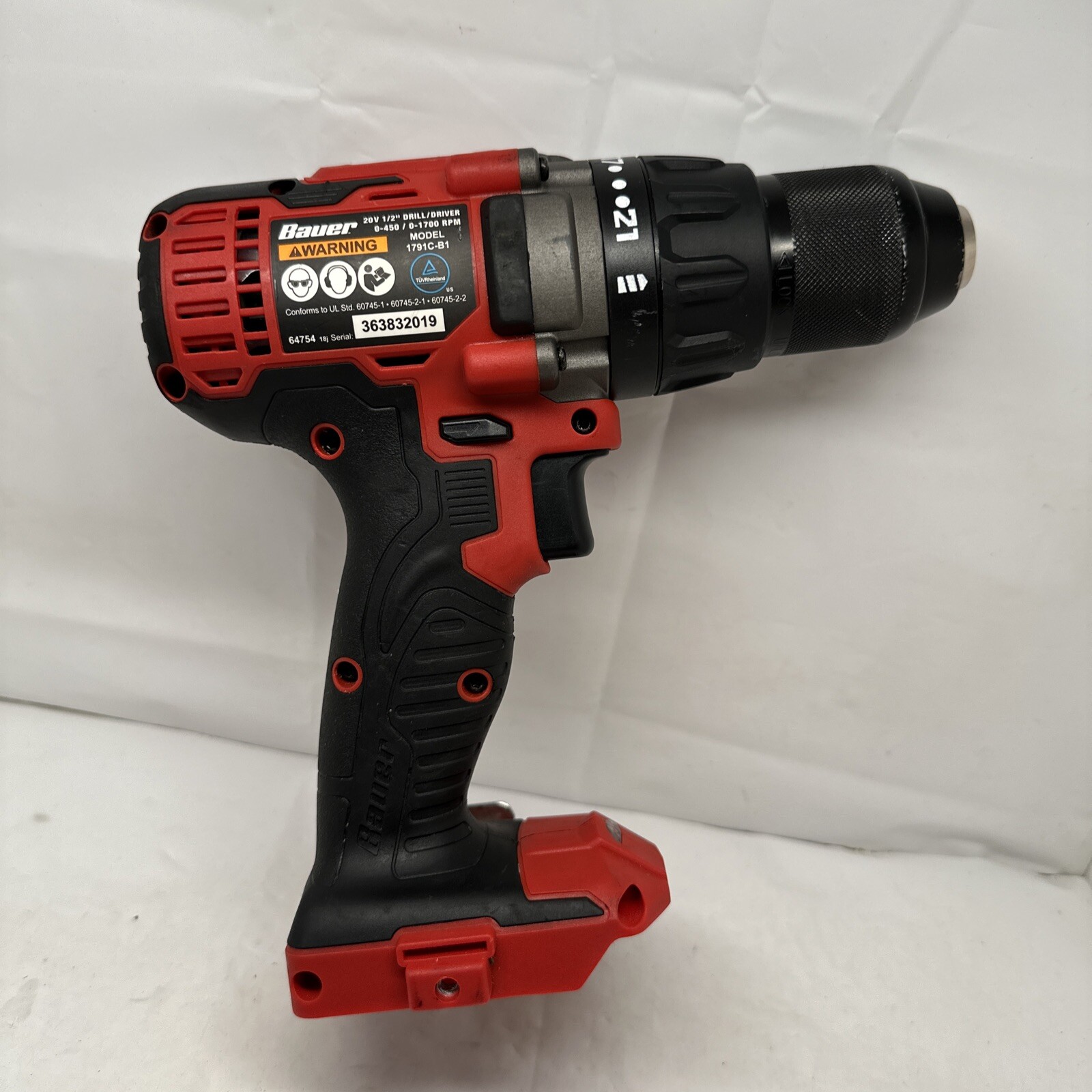 BAUER 1791C-B1 20V 1/2” LITHIUM DRILL/DRIVER ((TOOL ONLY)) | eBay