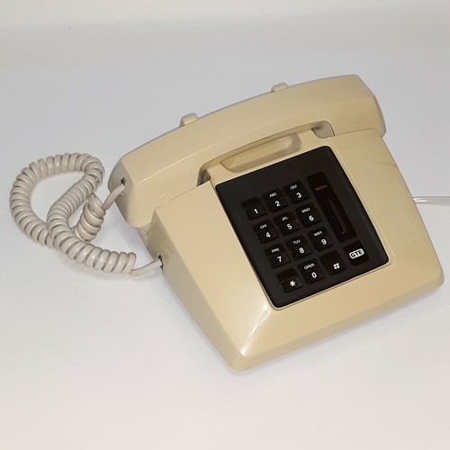 Vtg 1980's GTE Beige Corded Desk Phone Telephone Land Line 28824 Tested ...