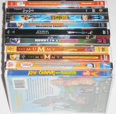 Kid Halloween DVD Lot - Corpse Bride IGOR Casper THE ADDAMS FAMILY The ...