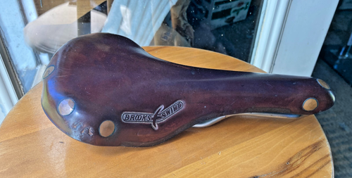 Brooks Swift Titanium Leather Saddle Copper Rivets | eBay