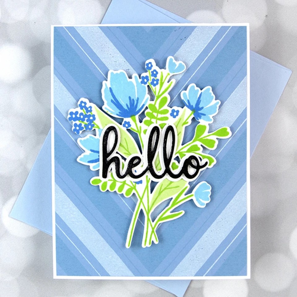 Hello Beautiful Sentiment Words w Shadows Cutting Dies – Lovely ...