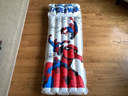 VINTAGE SPIDER-MAN INFLATABLE SPIDY GIANT 24x66” POOL MAT MARVEL RARE ...