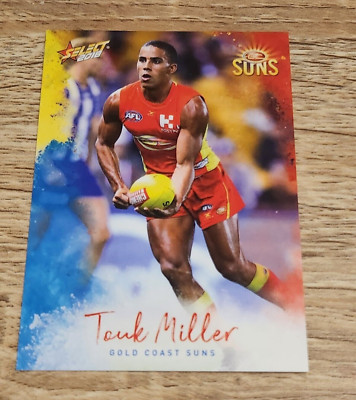 2018 AFL SELECT GOLDCOAST SUNS TOUK MILLER SINGLE COMMON CARD | eBay ...