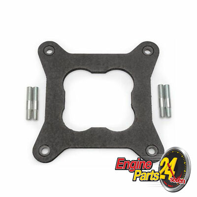 HOLLEY SQUARE BORE GASKET 5/16 THICK HEAT INSULATOR & CARBY STUDS ...