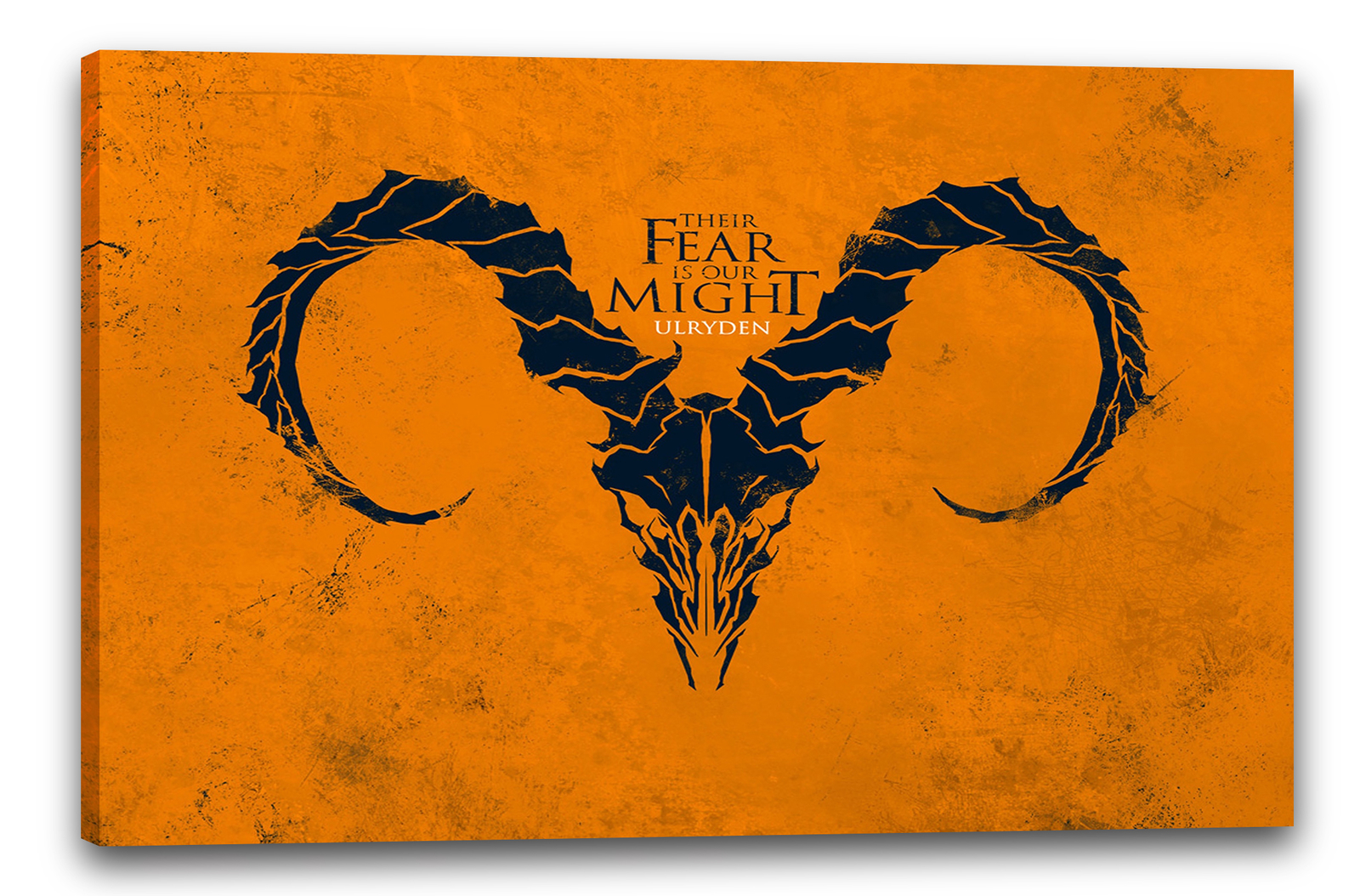 Lein-Wand-Bild: Game of Thrones Haus Ulryden mit coolem Spruch Wappen ...