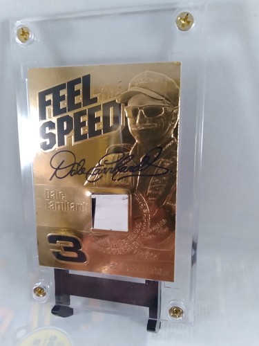 DALE EARNHARDT 23K Gold Race-Used Car Piece card 2001-02 Gold ...