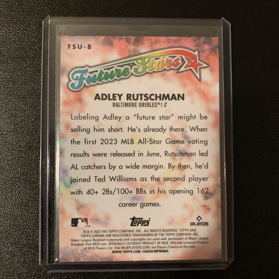 2023 Topps Chrome Adley Rutschman Future Stars Rookie Card #FSU-8 ...