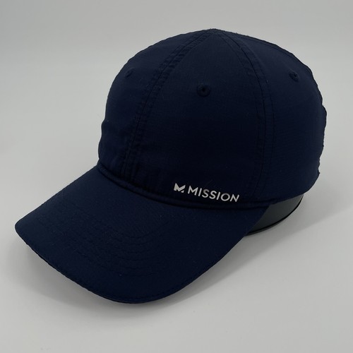 Mission Hydroactive Hat Cap Max Blue Wet to Cool Lightweight Adjustable ...